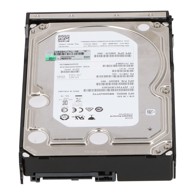 HPE 6TB 7.2K RPM SAS 12GBPS 3.5 Inch Internal Hard Refurbished