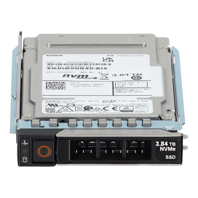 Dell 8W2G5 PCIE 3.84TB BICS Flash Read Intensive SSD. New