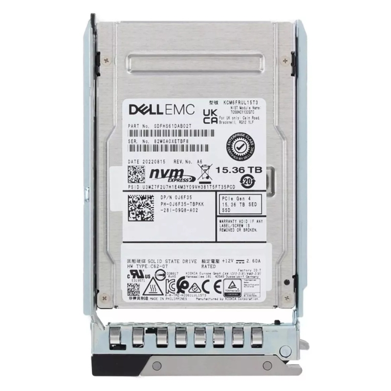 Dell J6F35 Cm6 Series 15.36TB Self-encrypting Fips Refurbished