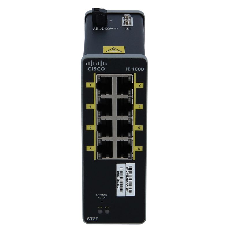 Cisco IE-1000-6T2T-LM 8 Ports Ethernet Switch. Refurbished