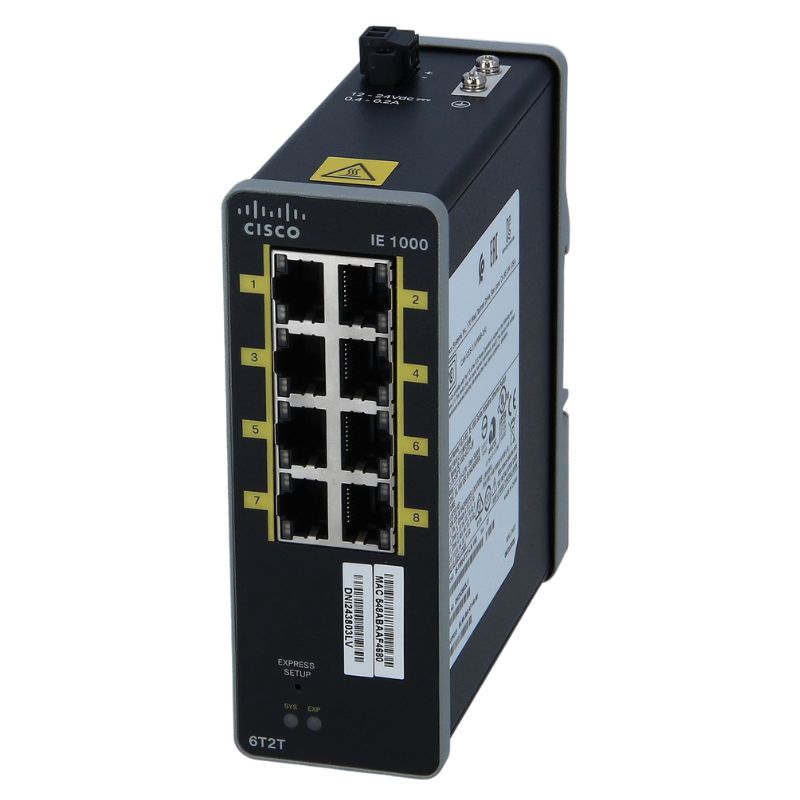 Cisco IE-1000-6T2T-LM 8 Ports Ethernet Switch. New